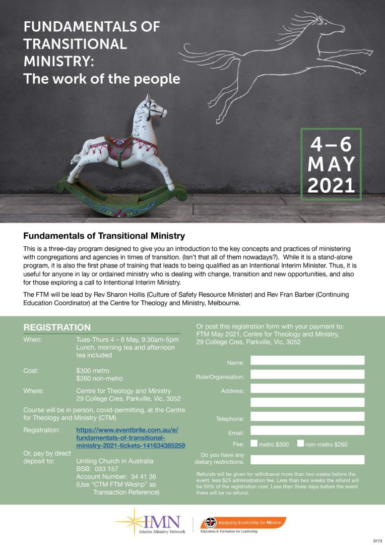 Fundamentals of Transitional Ministry 2021 - Uniting Church in ...