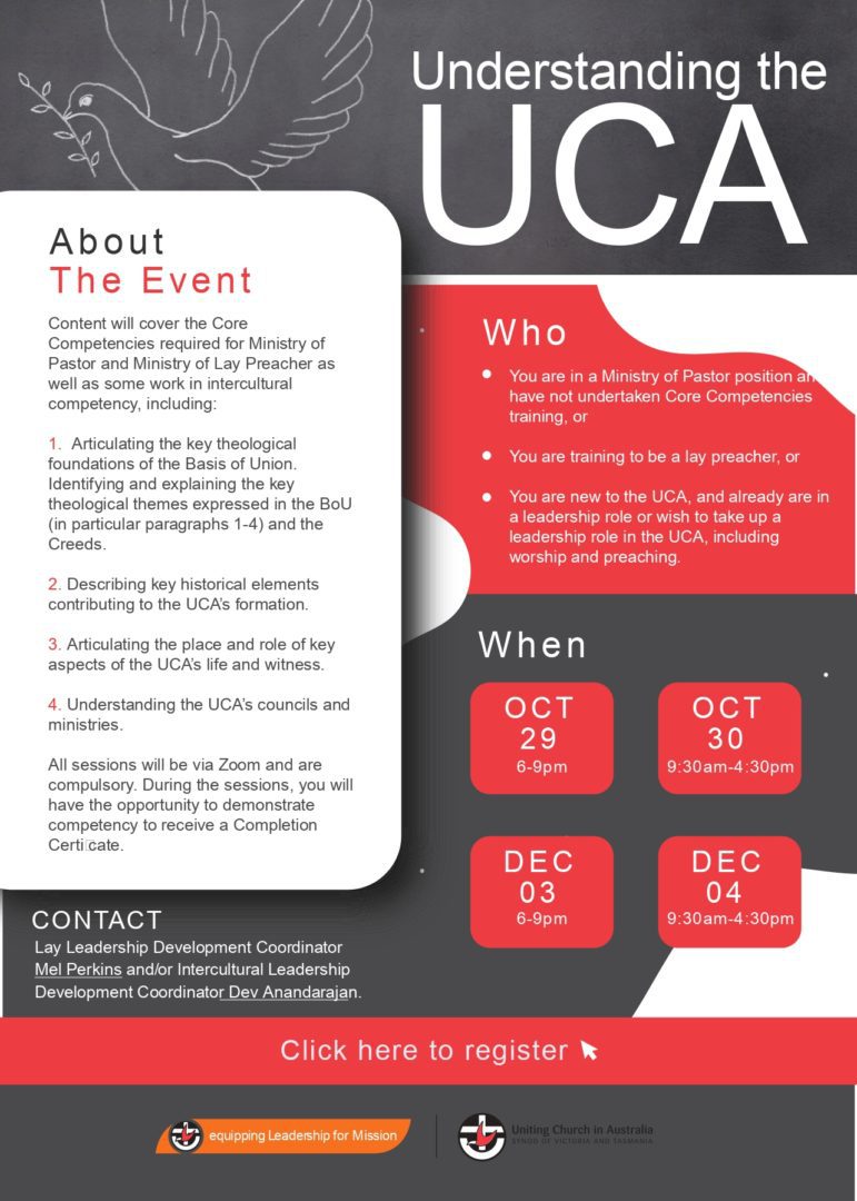 **POSTPONED - Understanding The UCA - Uniting Church in Australia ...